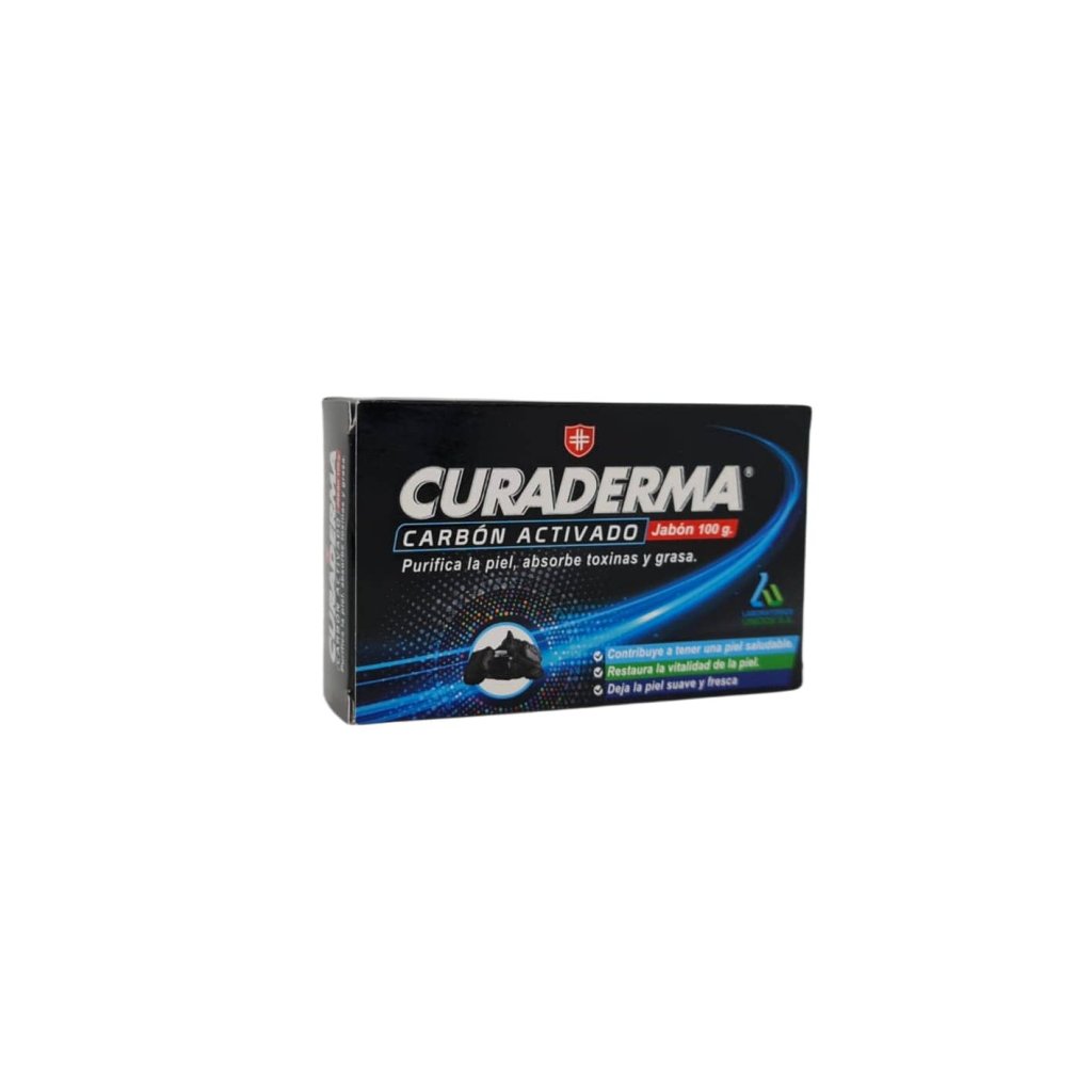 Curaderma Carbón activado – Droguería y Farmacia La Paz